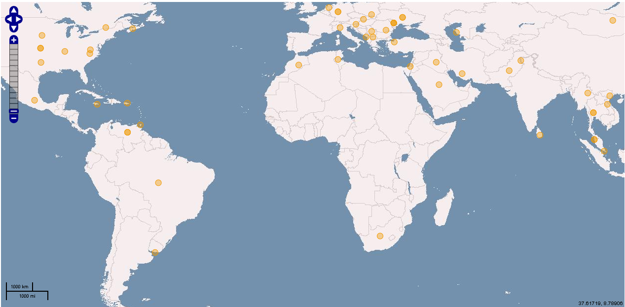 How to create a GeoIP map report with Wireshark ~ Hacking while you're ...
