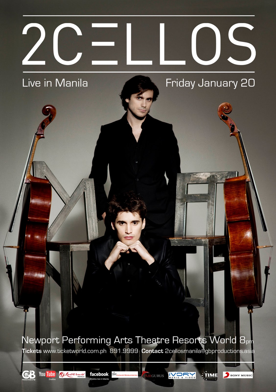A I R G U R U S: 2CELLOS Live in Manila 1.20.12