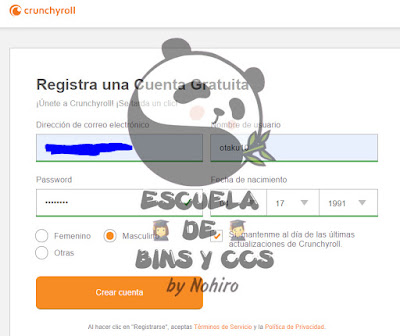 Crear cuentas Crunchyroll premium (GRATIS)
