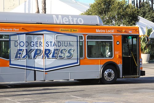 lacityorgcd13: All aboard the Dodger Staduim Express!