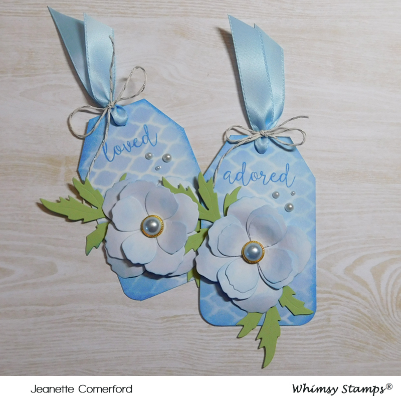 Happy Thoughts & Inkspots: Poppy Flower Tags