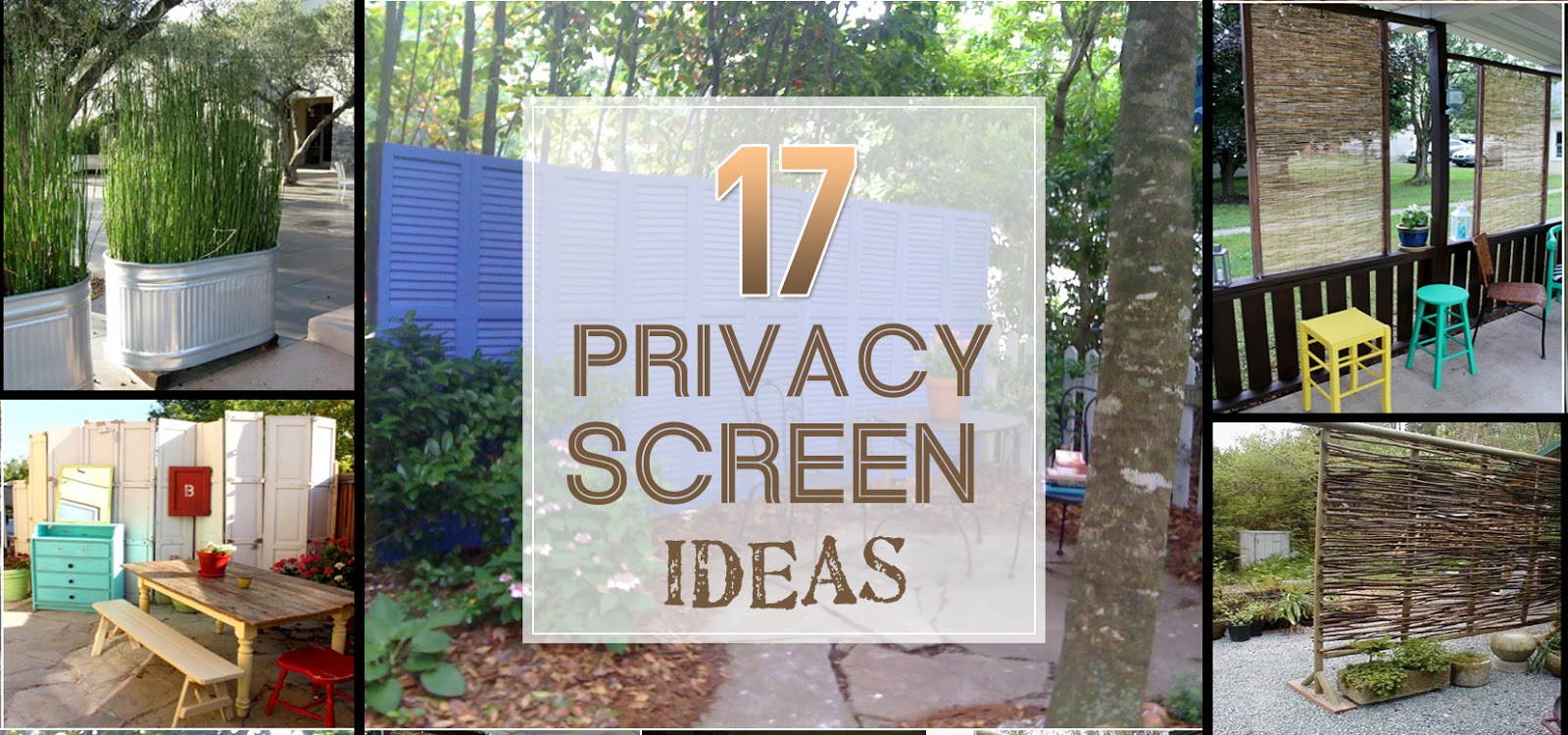 Garden Screens Ideas | Homsgarden