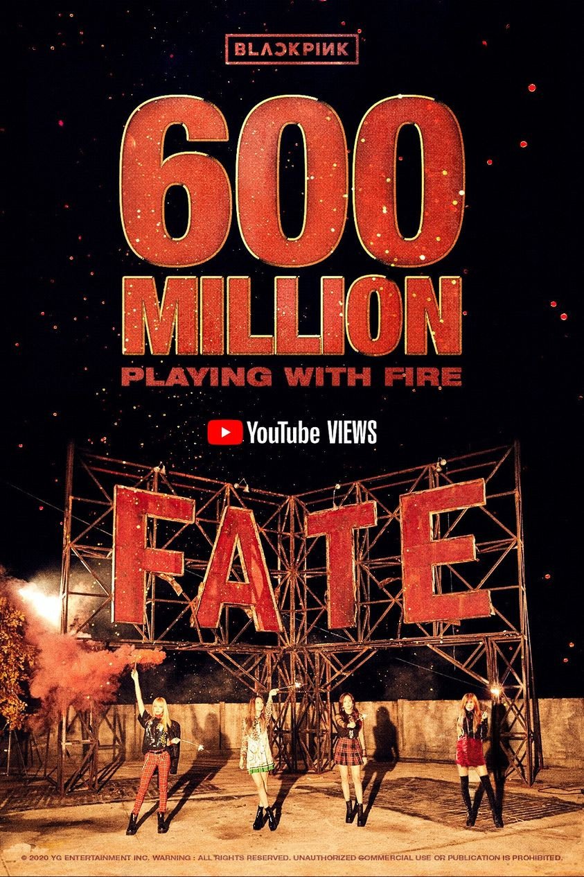 "Playing with Fire" de BLACKPINK se convierte en el sexto MV del grupo en superar las 600 ...