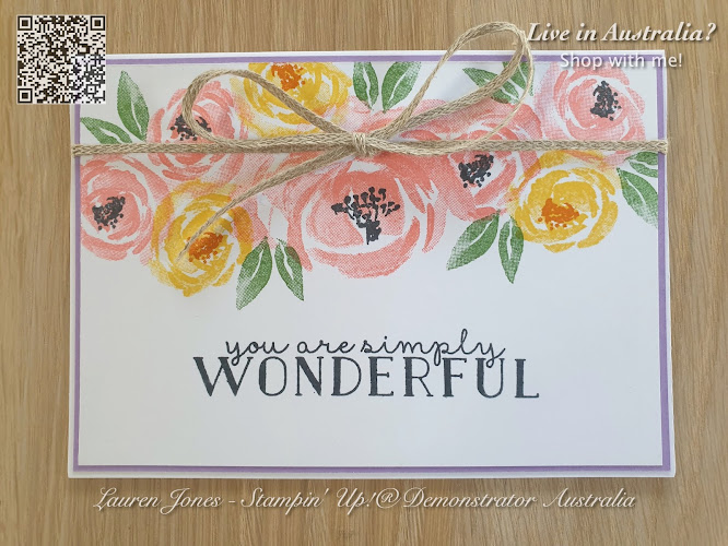 Stampin' Up! Pretty Card Series - Wonderful Card