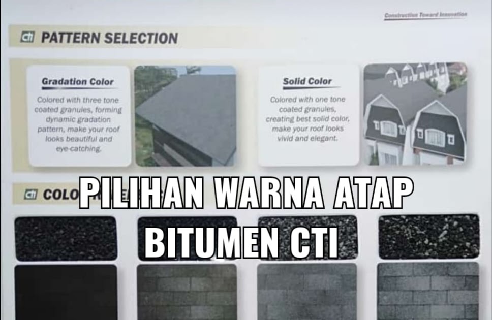INTIBITUMEN: PILIHAN WARNA ATAP BITUMEN CTI