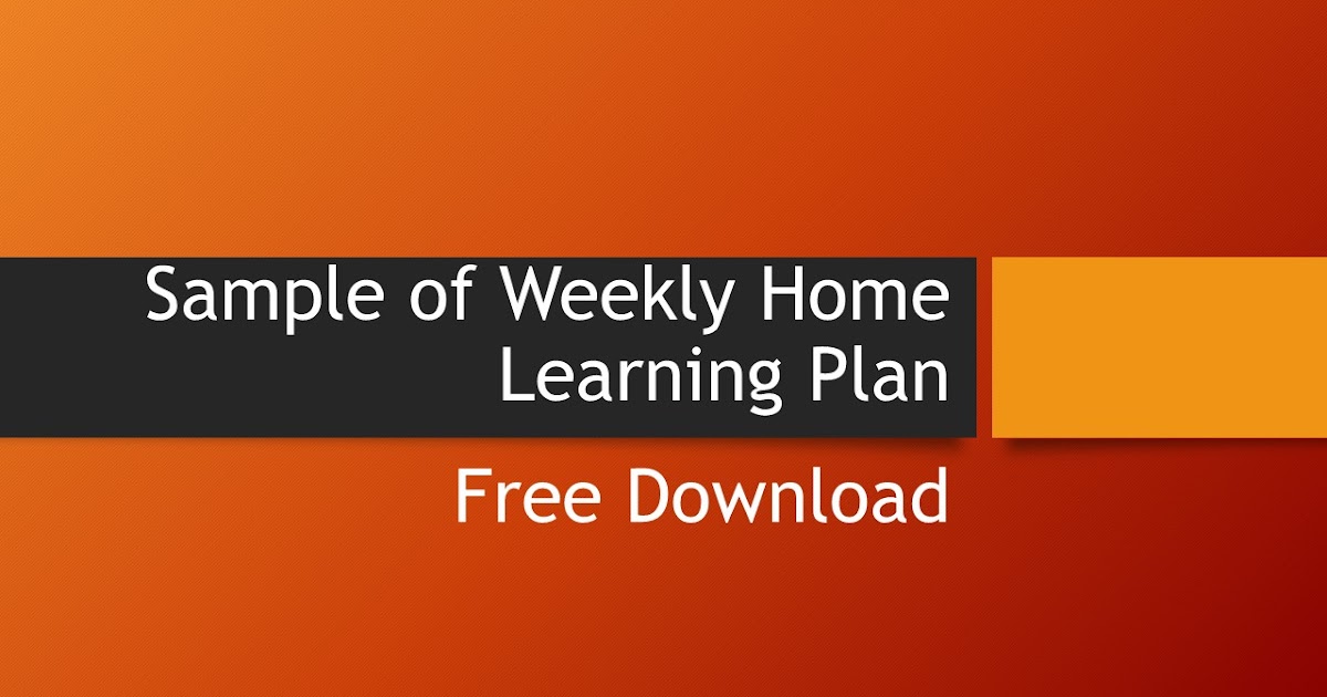 Dep Ed Materials And Lesson Plans WEEKLY HOME LEARNING PLAN SAMPLE dep-ed-materials-and-lesson-plans-weekly-home-learning-plan-sample