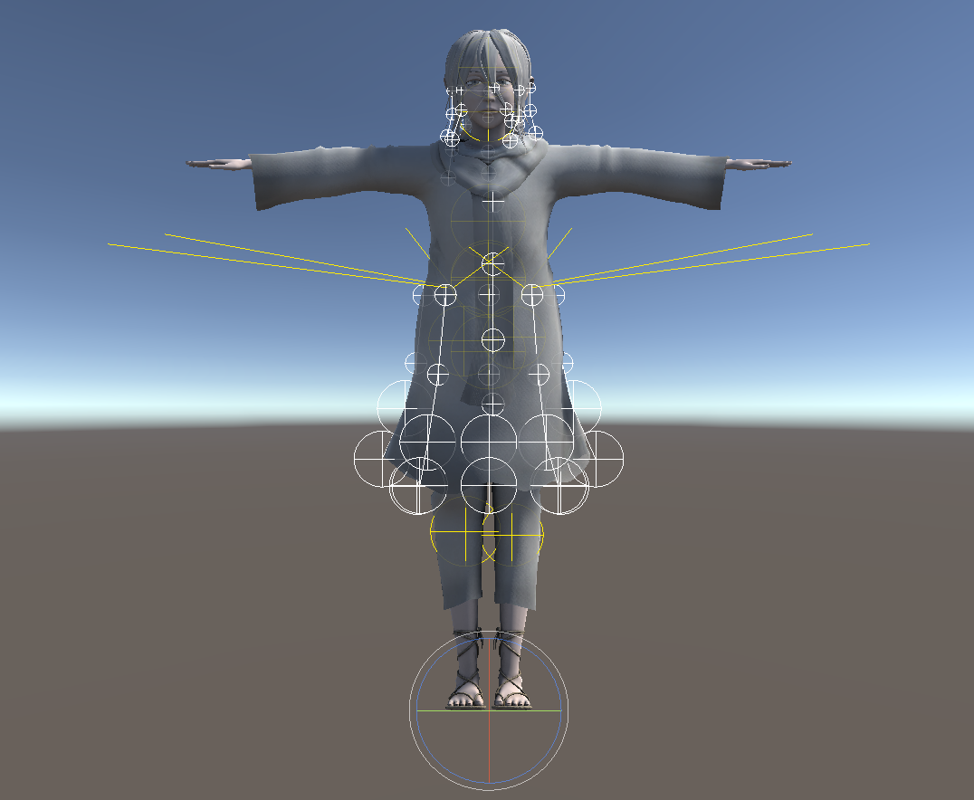 [Unity]Dynamic Plane Colliderを使った長衣の貫通防止[Dynamic Bone]