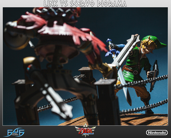 Legend of Zelda: Skyward Sword - Link Vs Scervo Diorama (First 4 Figures)