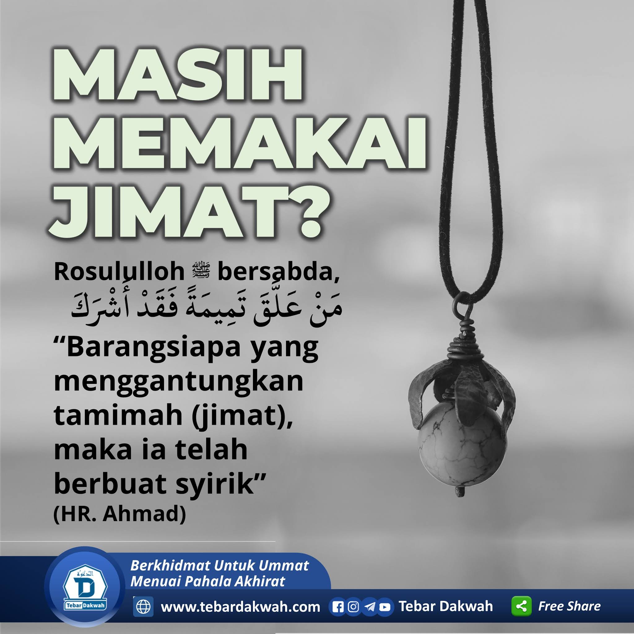 MASIH MEMAKAI JIMAT?