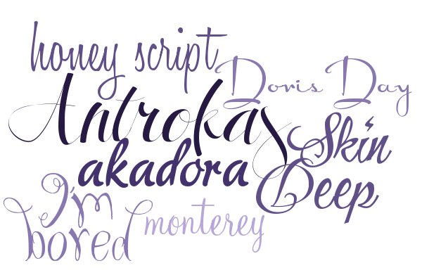 Calligraphy Alphabet : modern calligraphy