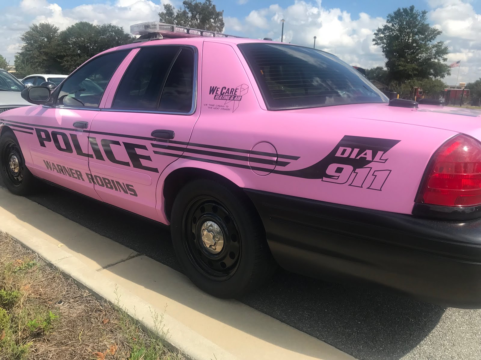 Warner Robins Police Department: WRPD goes Pink for the Pink Patch Project