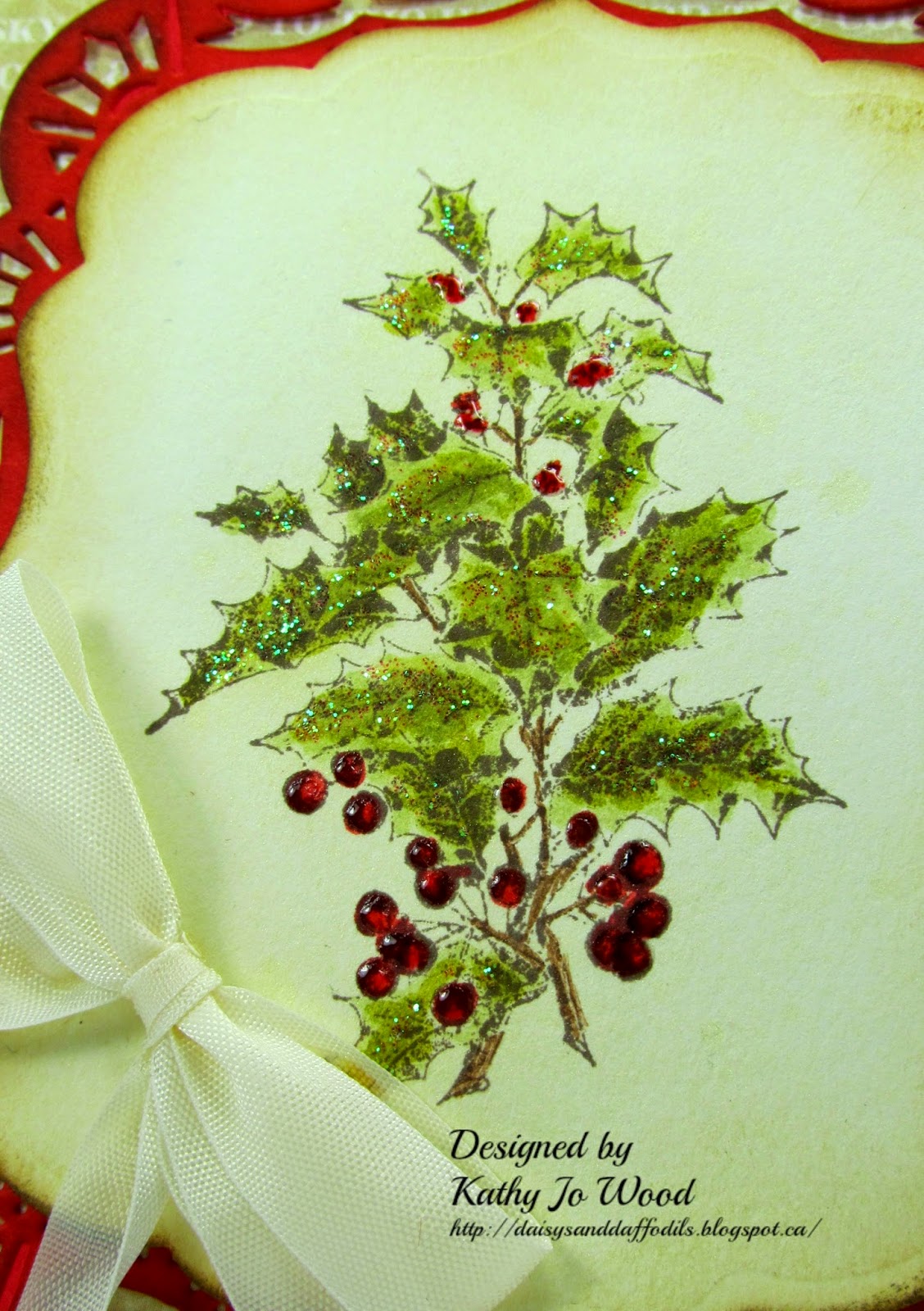 I'm a Little Teapot...: Holly Bundle Christmas card