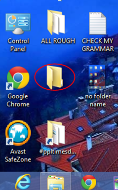 How to create a blank named folder in windows XP/7/8/8.1 ...