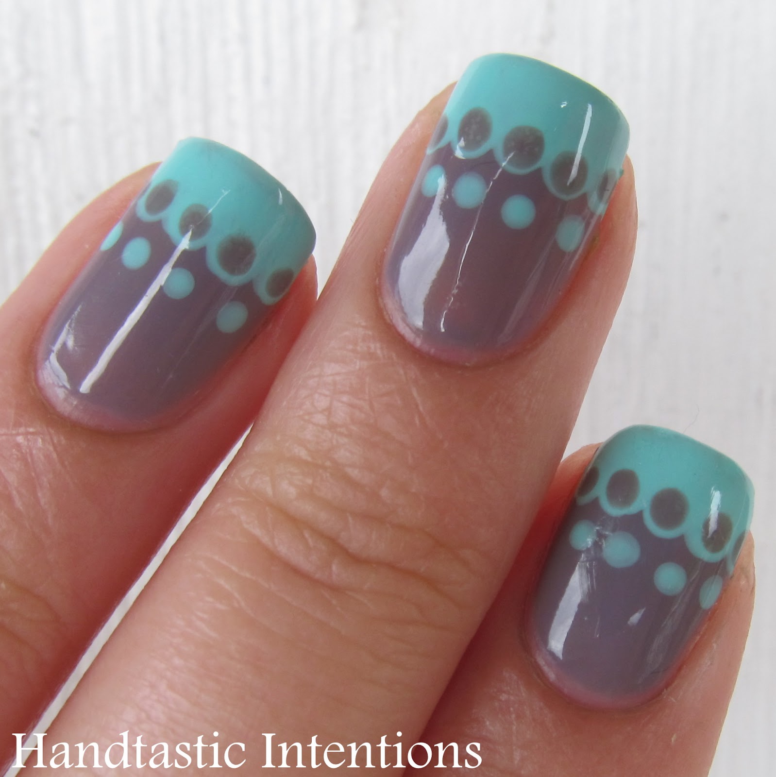 Handtastic Intentions: Nail Art: Simple Lace French Tip