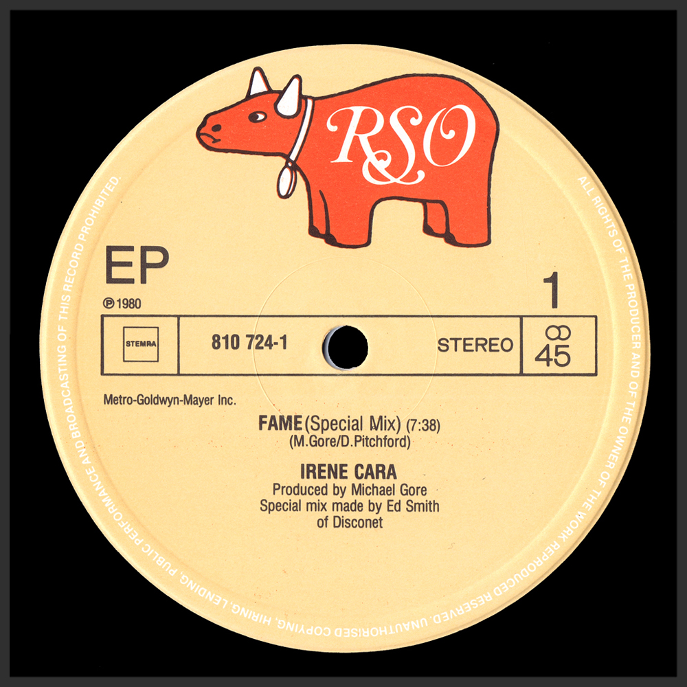 MAXI SINGLES DJ CHARS: IRENE CARA - FAME (SPECIAL 3 TRACK MAXI SINGLE ...