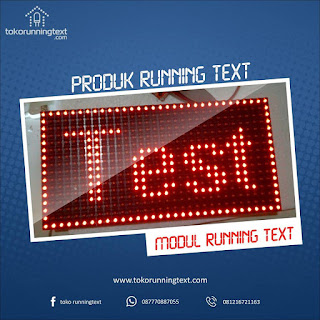 MODUL RUNNING TEXT DISPLAY - Runningtext Bondowoso