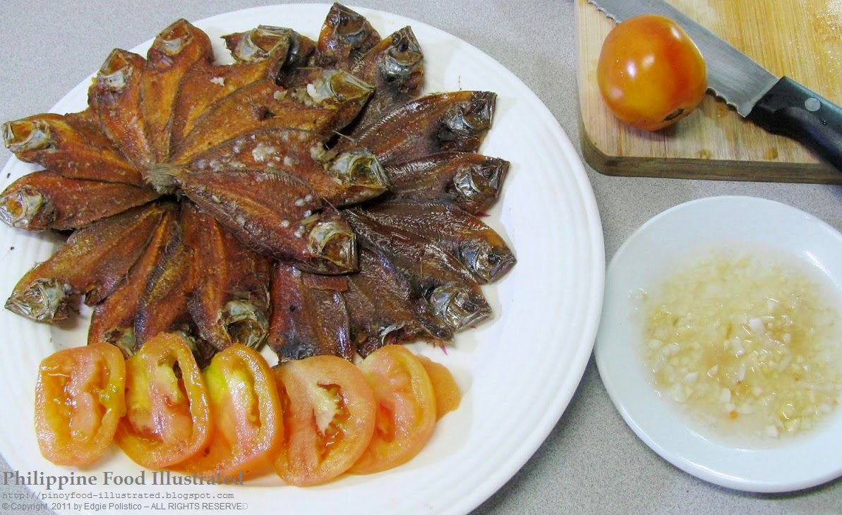 Philippine Food Illustrated: danggit flower