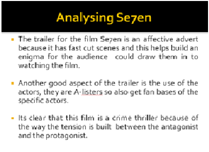 AS Media Coursework: Conventions of Crime Thriller Genre