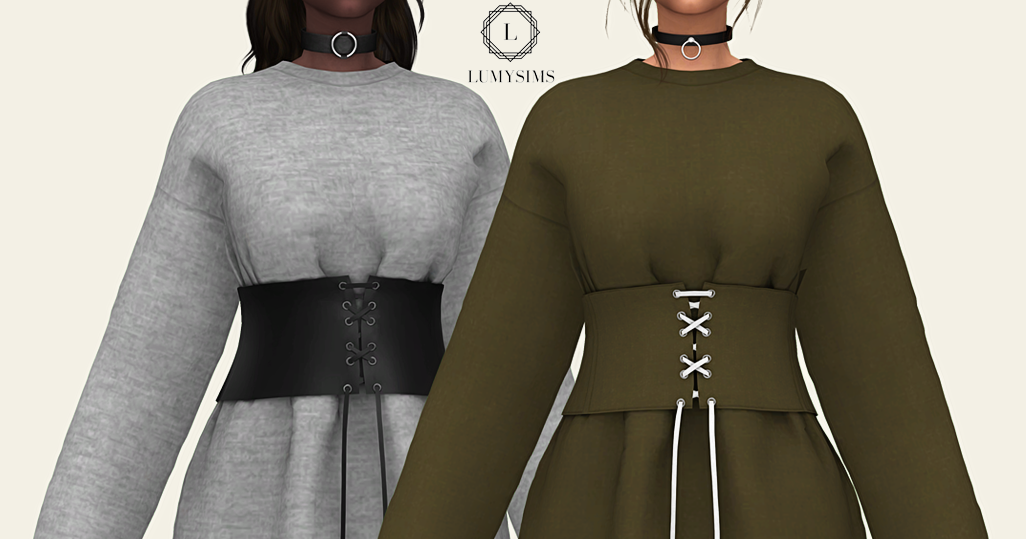 REIGN CORSET SWEATER