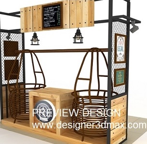 Jasa desain booth gerobak es cendol dawet minimalis - ARUSHA_WORKS