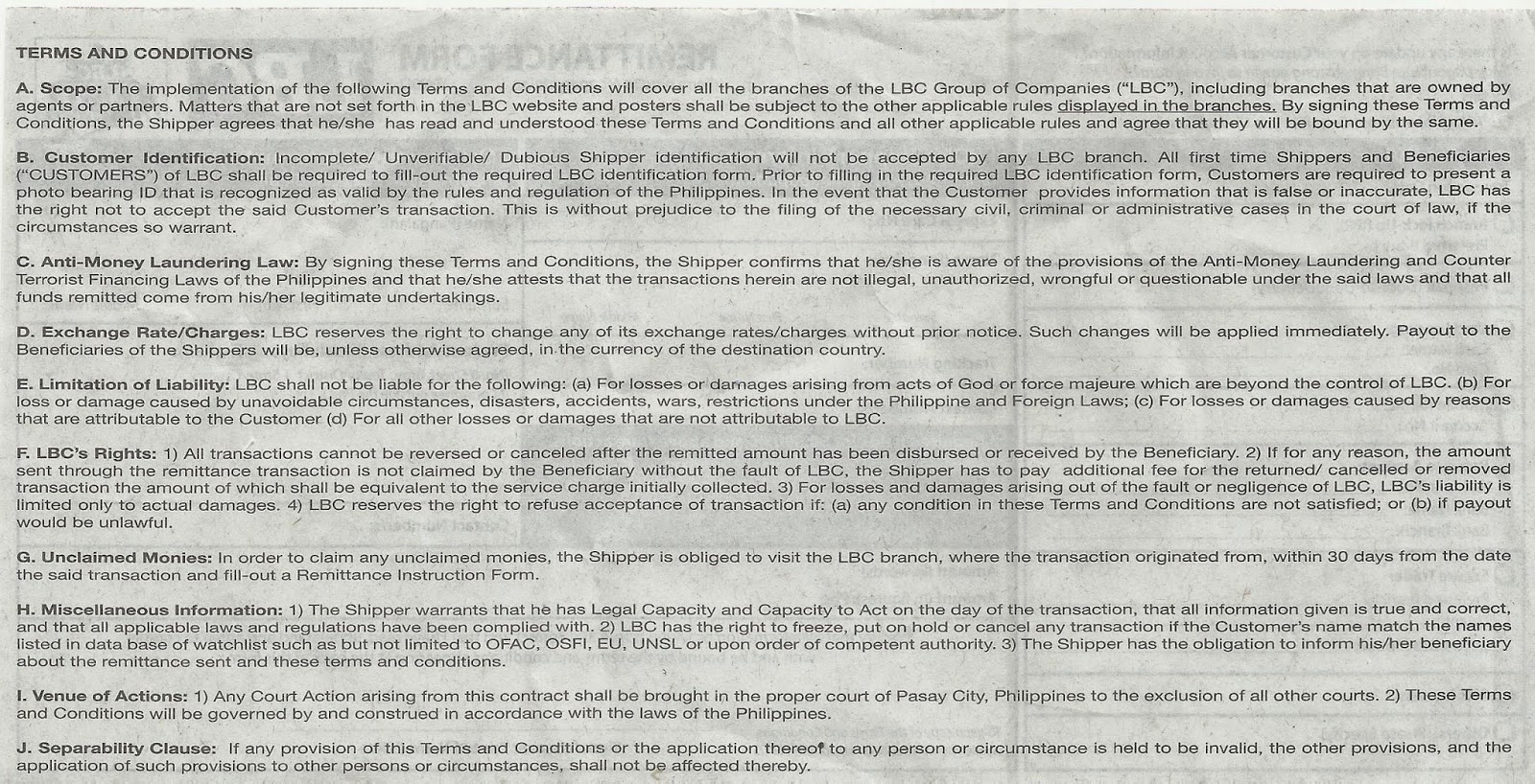 Sending Money via LBC