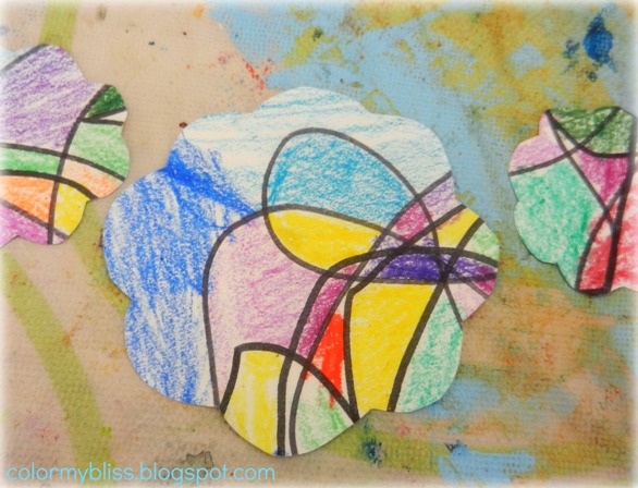 Color My Bliss: Preschool Art: Mixed Media Collage Repurpose/Reuse Boxes