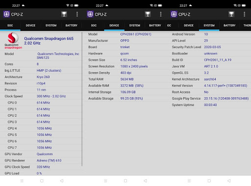 Benchmark AnTuTu Oppo A52 Bertenaga Snapdragon 665 SM6125 - Laptophia