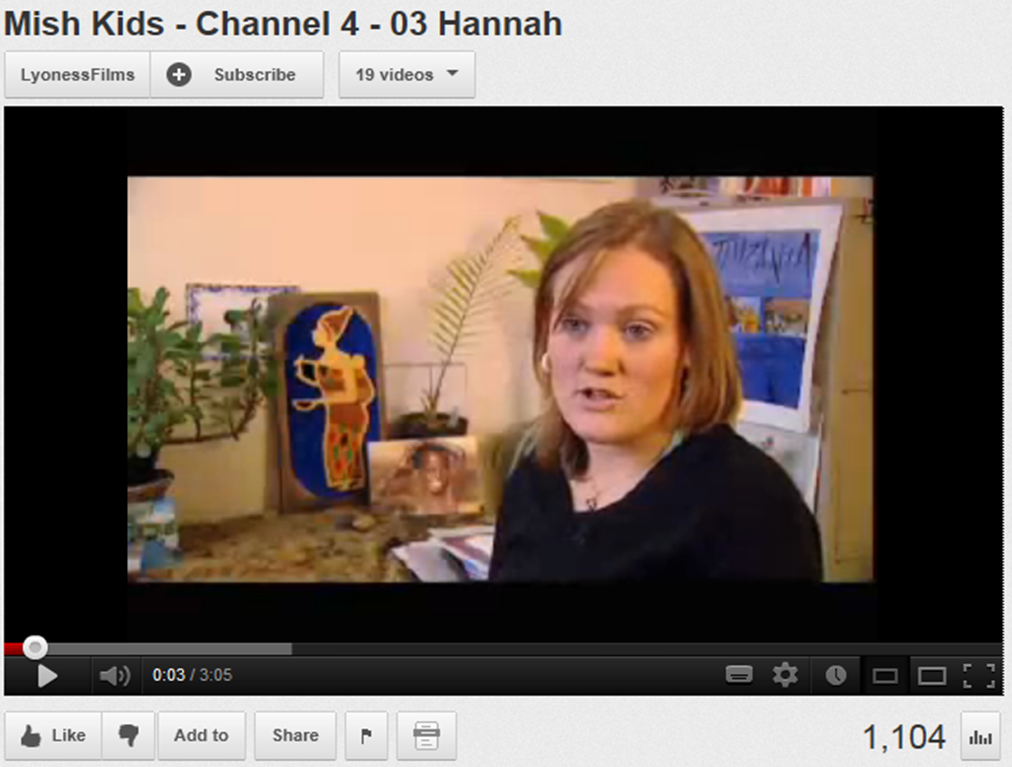 Documentary- Everyday Lives, No Boundaries Held: Reaearch- Mish Kids