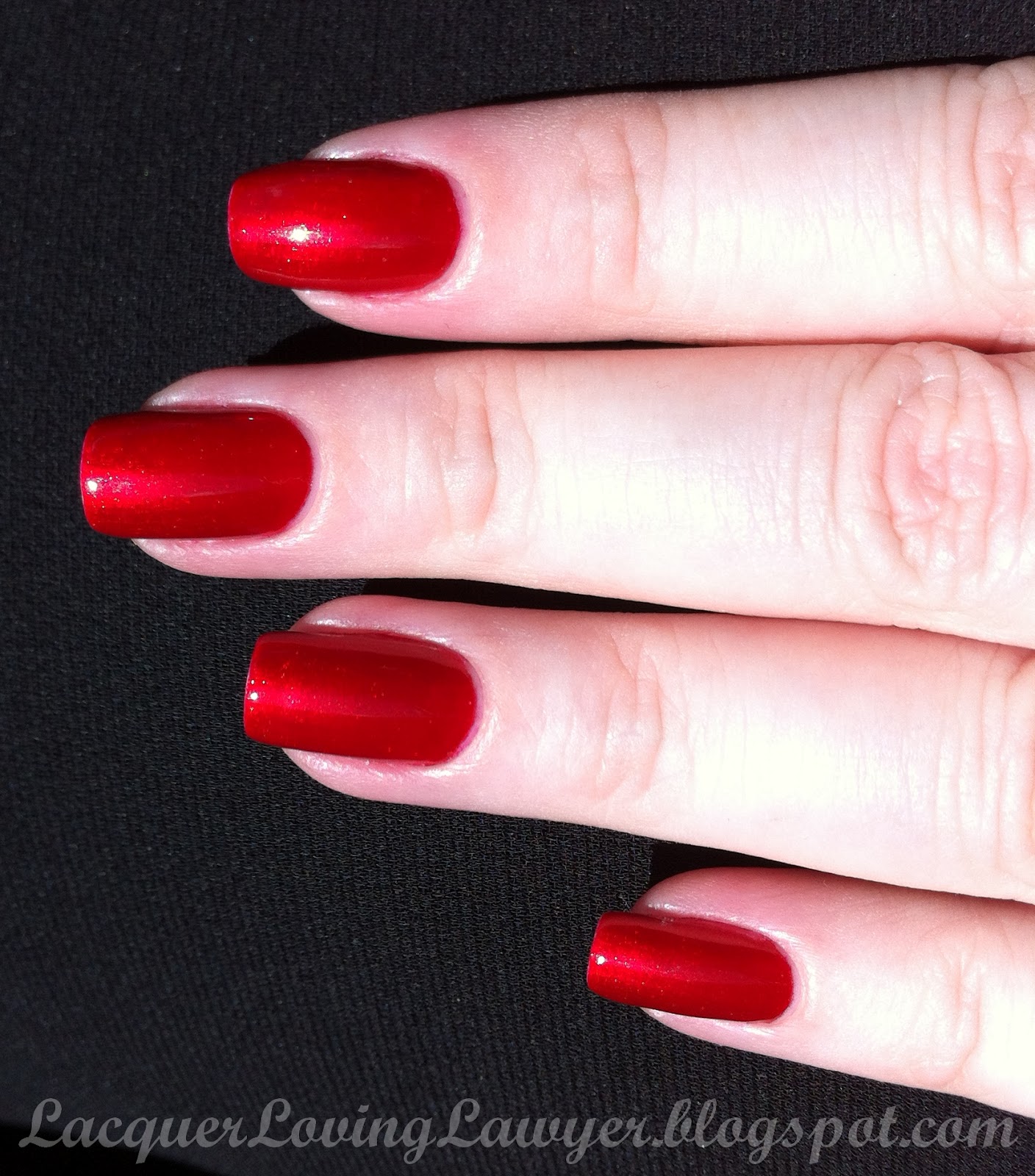 Lacquer-Loving Lawyer: A Nail Polish Blog: OPI Danke-Shiny Red