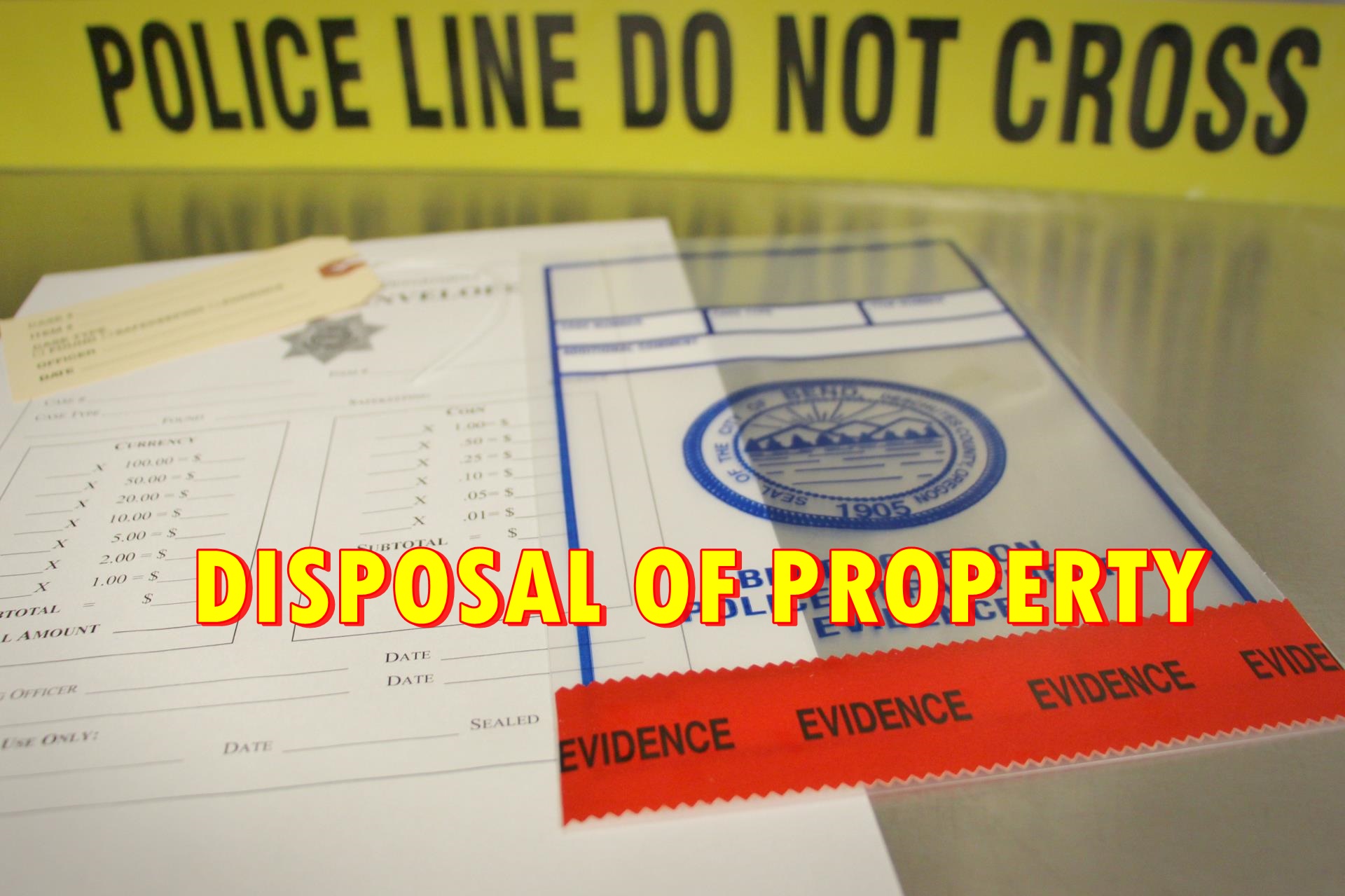 DISPOSAL OF PROPERTY SEIZED BY A POLICE OFFICER.