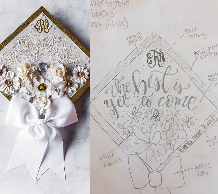 How to Decorate a Custom Graduation Cap | Midwest Mermaid