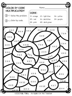An Apple For The Teacher: Cinco de Mayo Color By Number