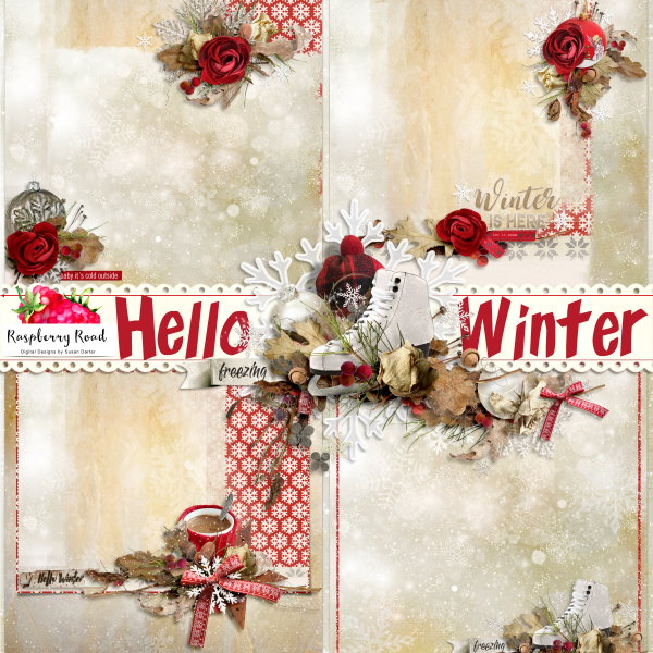 Hello Winter Scrapbook Collection & Freebie