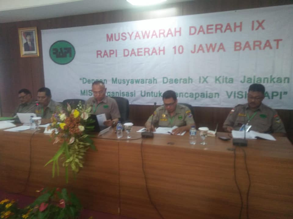 Radio Antar Penduduk Indonesia: MUSDA 9 RAPI DAERAH PROVINSI JAWA BARAT