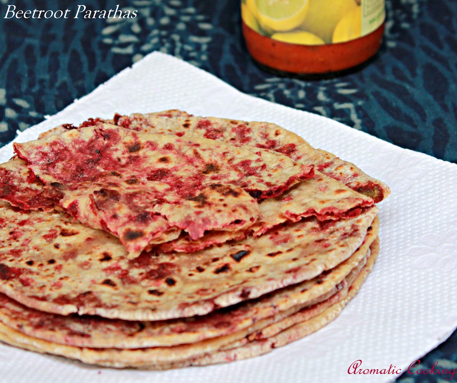 Beetroot Parathas ~ art cooking
