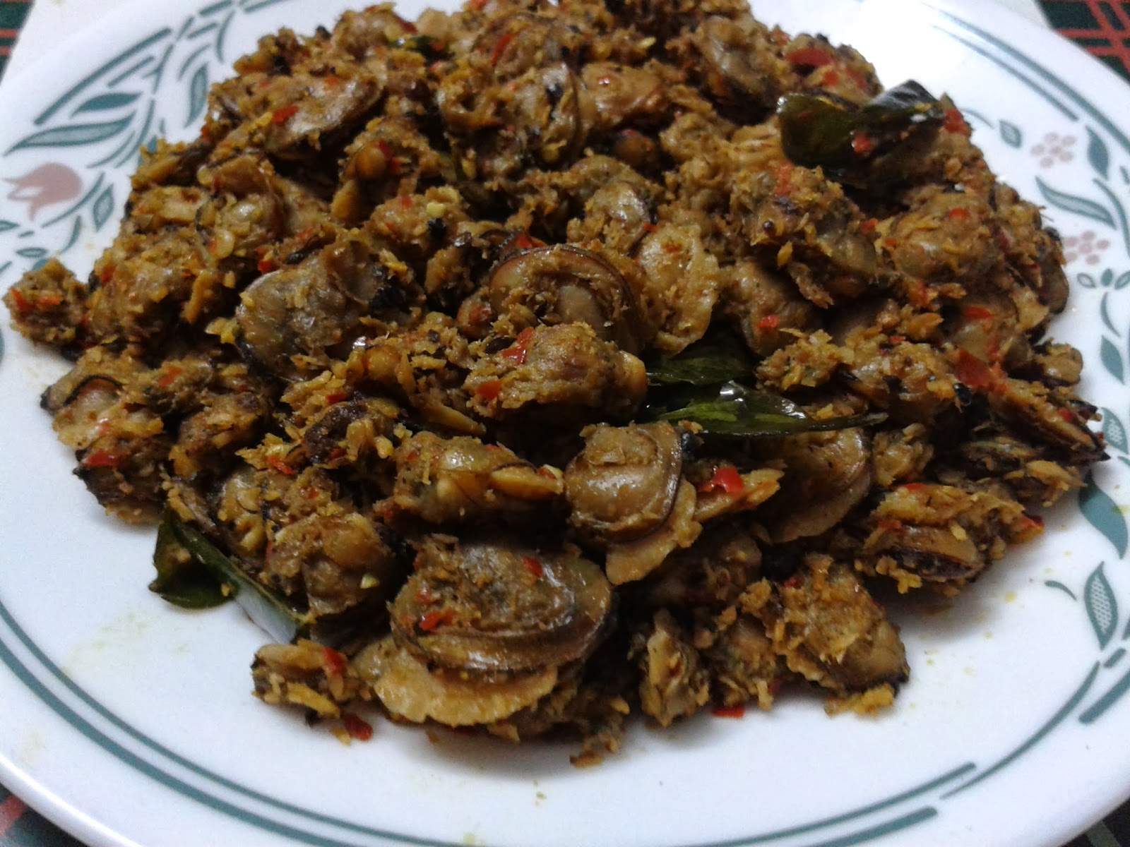 Sini's Menu.....The Kitchenmagic.....: Kakka Erachi Ularthiyathu ...