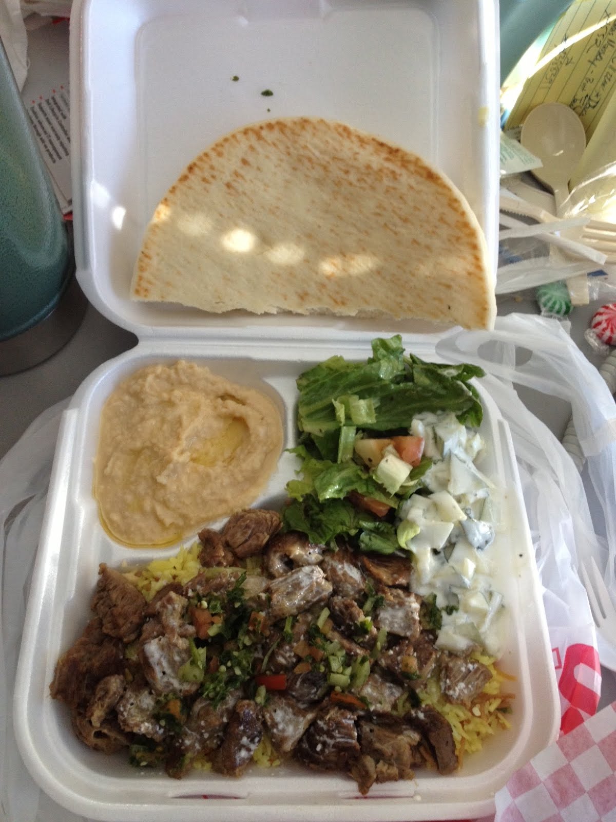 Portland Cartivore: Babylon Halal Food - SW 5th and Stark - Lamb over Rice