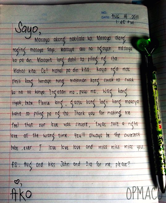 Tongue In A Lung: Ang Love Letter At Pamamaalam