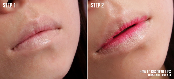 Tutorial: How to Create Korean Gradient Lips? | Memorable Days : Beauty ...