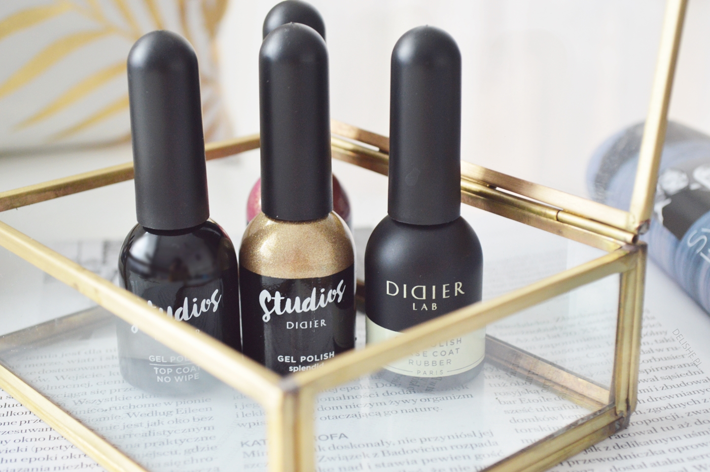 Francja elegancja na paznokciach, czyli lakiery z brokatem od Didier Lab