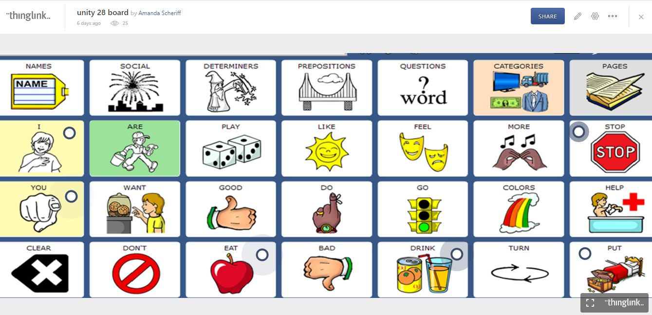 Chronicles of AAC Implementation: Thinglink: How to Use with AAC Users
