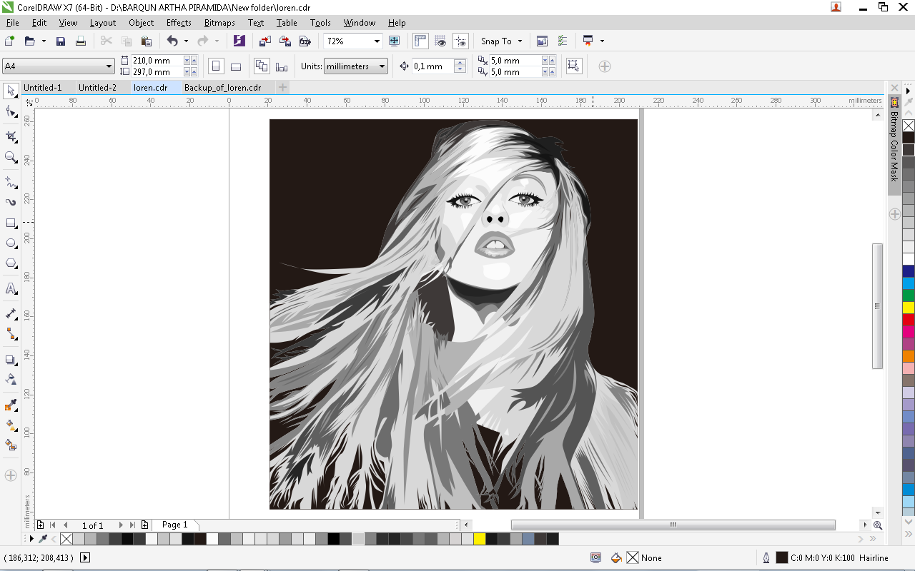 Cara Membuat Vektor Wajah Untuk Pemula Dengan Coreldraw X7 Adskproject