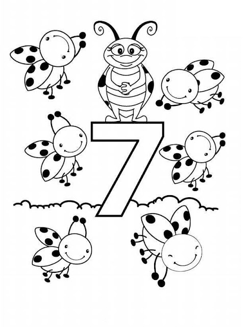 SET fise cu numere de la 1 la 10 - Numere de colorat - Cifre de colorat ...