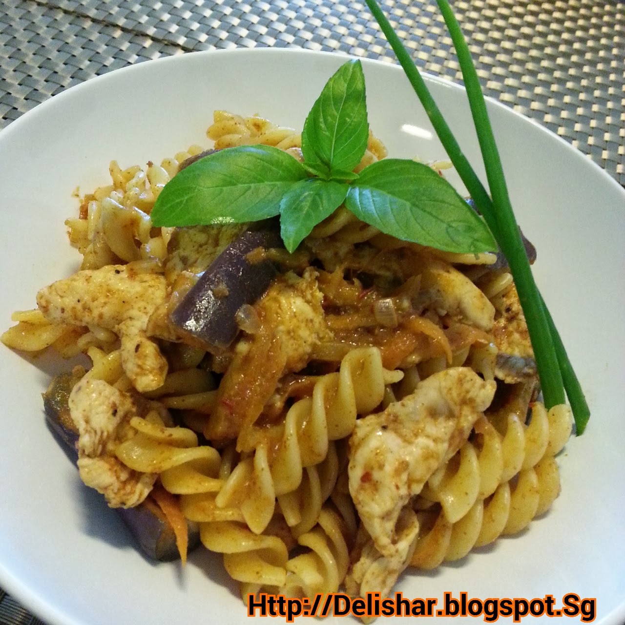 Nyonya Curry Fusilli - Delishar | Singapore Cooking, Recipe, and ...