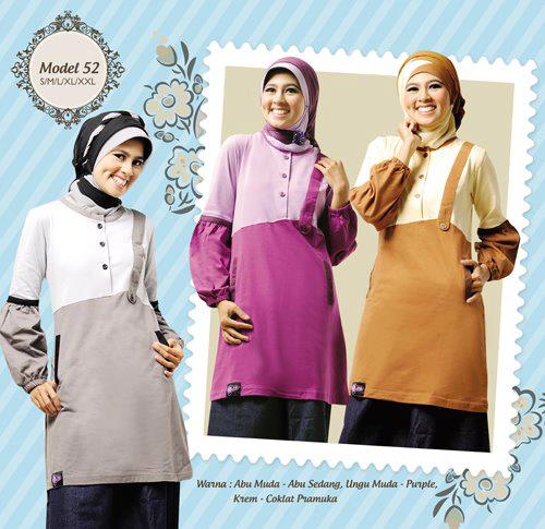 Mutif Kaos Muslimah: Mutif Atasan 52