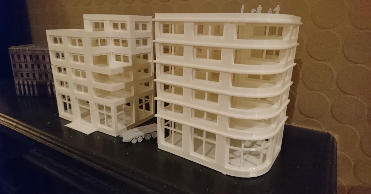 Children of the Kraken: 3D printed Dropzone Commander buildings
