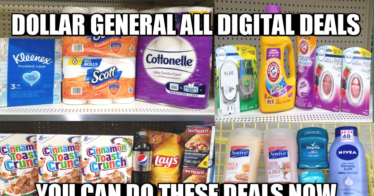 DOLLAR GENERAL ALL DIGITAL DEALS| YOU CAN DO THESE DEALS NOW