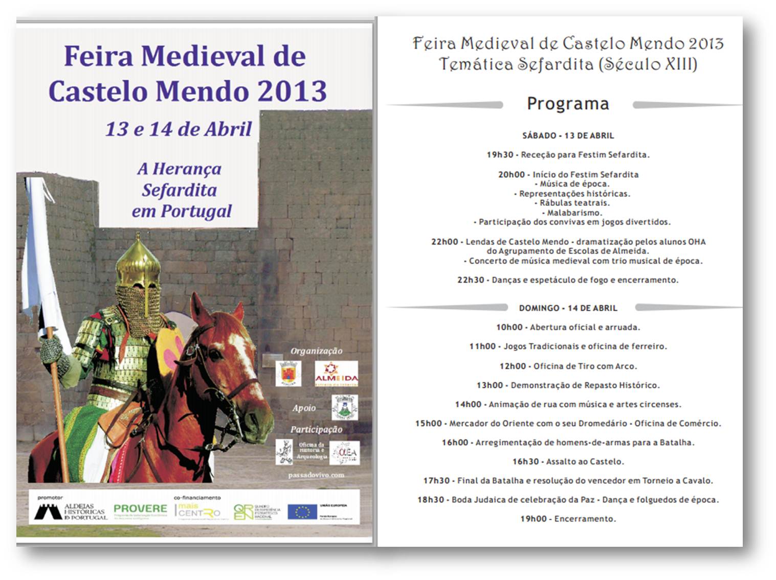 Oficina da História e Arqueologia: Feira Medieval de Castelo Mendo (13 ...