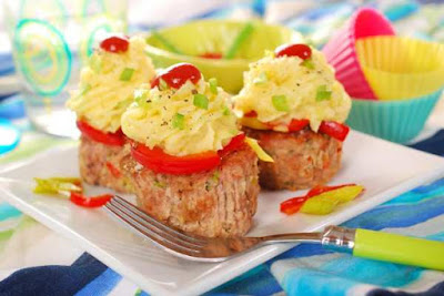 lovablerecipes: Meat cupcakes.