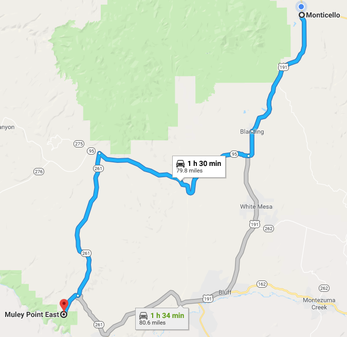 The Southwest Through Wide Brown Eyes: Muley Point Travel Guide.